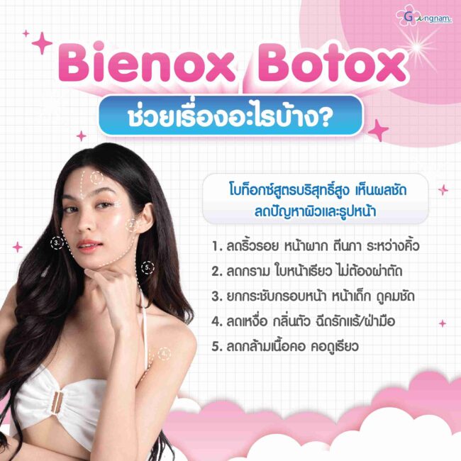 ทำความรู้จักโบท็อกซ์ Bienox ตัวใหม่มาแรง คืออะไร? เหมาะกับใคร? ช่วยเรื่องอะไรบ้าง?